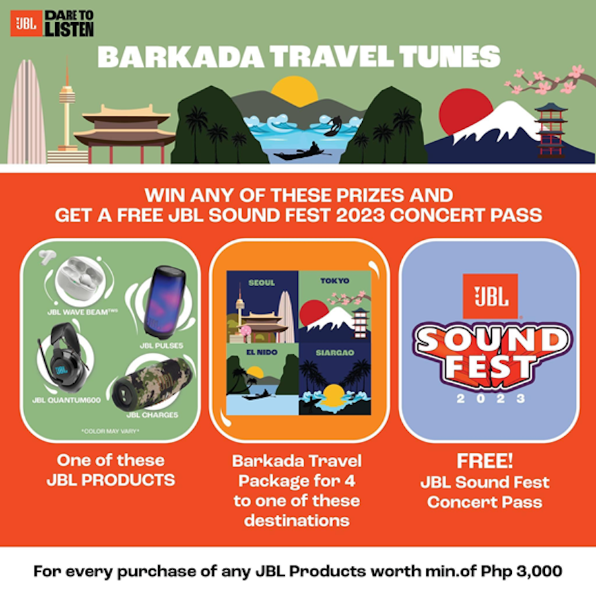 JBL launches its Christmas promo, JBL Barkada Travel Tunes - Where is ...